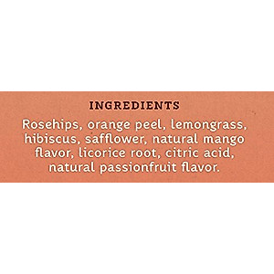 Stash Tea Mango Passionfruit Herbal Tea, 20 Count Box of Tea Bags Individually Wrapped in Foil, Sweet Fruity Caffeine Free Herbal Tisane, Drink Hot or Iced