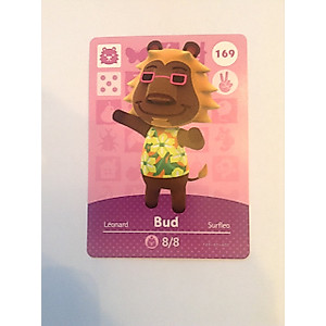 Nintendo Animal Crossing Happy Home Designer Amiibo Card Bud 169/200 USA Version