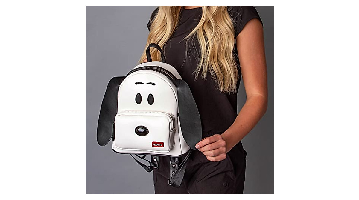 Snoopy Face Mini Backpack - Officially Licensed Peanuts