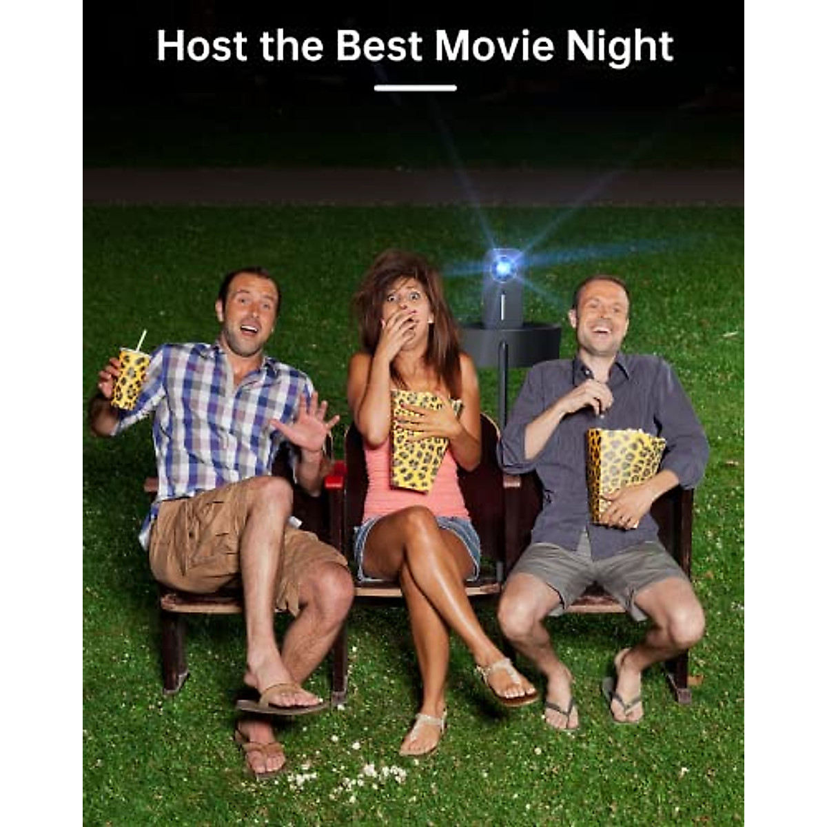 HISION Mini Projector: 1080P 4K Bluetooth | Home Theater