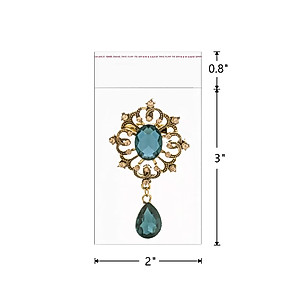 Doutop Tiny Clear Cello Bags 300pcs 2x3 Self-Sealing Bags 1mil OPP Plastic Cellophane Bags for Jewelry Earrings Candies Bakery Candle Soap Cookie 8 Sizes to Choose from