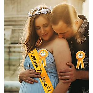 Mommy to Bee, Mom to Bee Baby Shower, Mother to Bee, Mommy to Bee Sash, Baby Shower Crown for Mom, Mommy to Bee Pin, Bee Baby Shower, Mother to Be Flower Crown, Bee Baby Shower Decorations