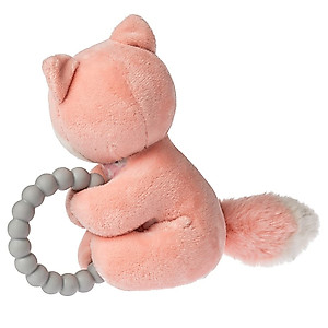Mary Meyer Soft Baby Rattle with Soothing Teether Ring, 6-Inches, Sweet-n-Sassy Fox