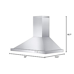 ZLINE KB-304-36 Range Hood, 36 in, Stainless Steel