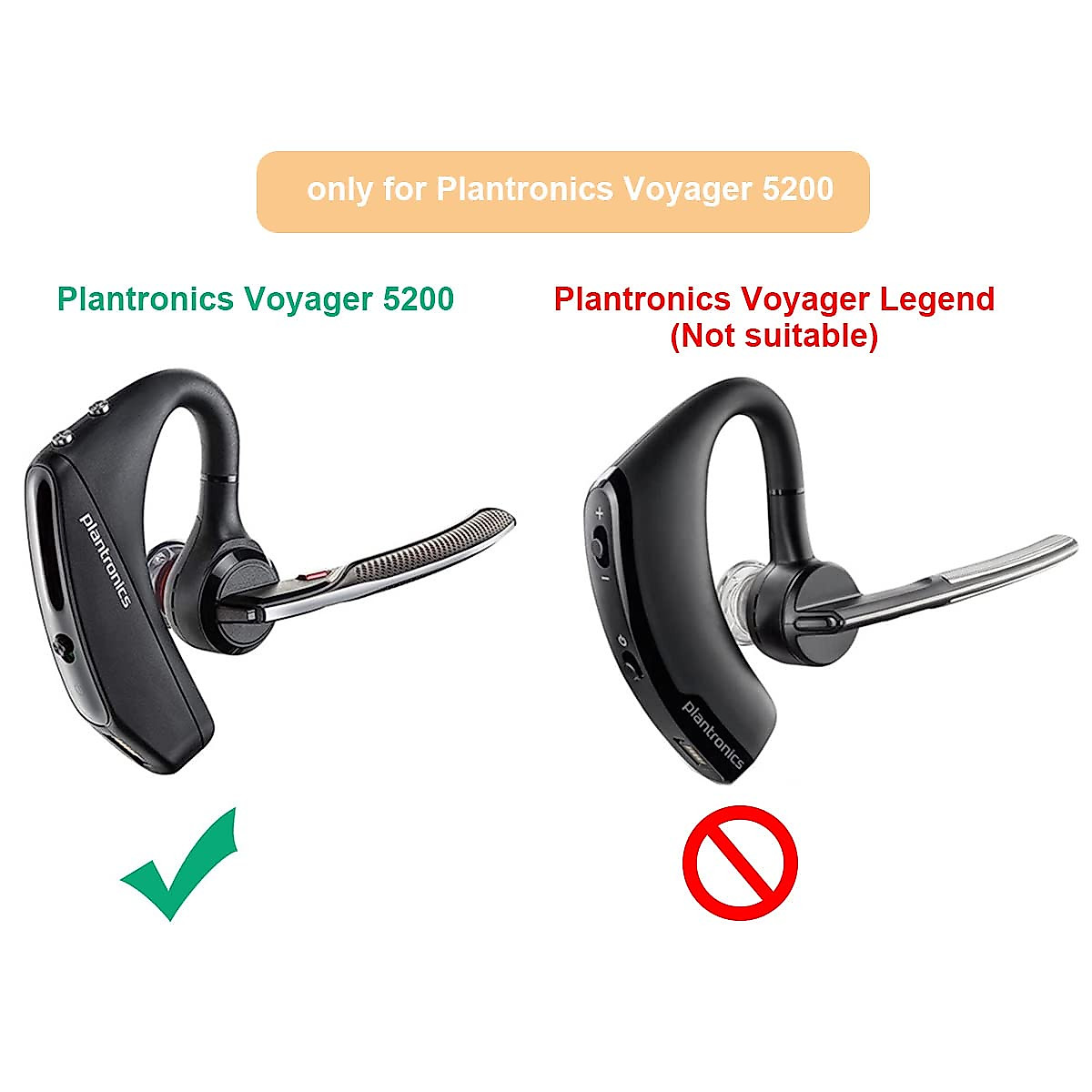 Charging Case for Plantronics Voyager 5200, Potable Charger Case Station with USB Cable for Voyager 5200 Headset