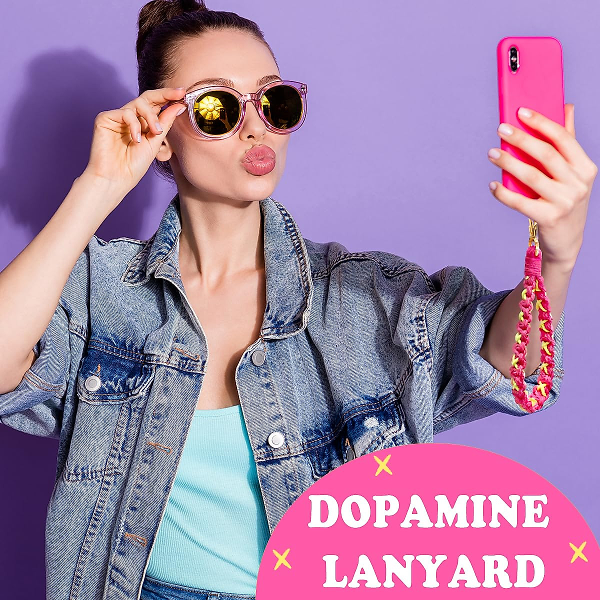 CHIWUTECH Boho Macrame Phone Wrist Strap, Cell Phone Lanyard with Tether Tab, Keychain Wristlet Charm, Anti-Loss Phone Chain