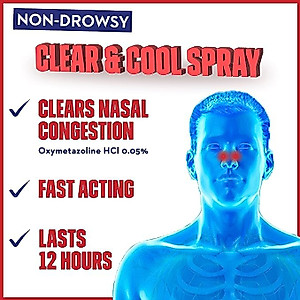 Mucinex Sinus-Max Nasal Spray Clear & Cool, 0.75 oz (Pack of 4) Packaging May Vary