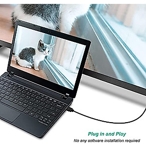 Computer Cables，HDMI to VGA, Vakoo Gold-Plated HDMI to VGA 5 Feet Cable (Male to Male) Compatible for Computer, Desktop, Laptop, PC, Monitor, Projector, HDTV, Raspberry Pi, Roku, Xbox and More