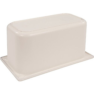 Carlisle FoodService Products CM110202 Coldmaster ABS Third Size Food Pan, 4 qt Capacity, 12.68" Length x 6.89" Width x 6.01" Height, White