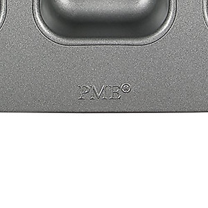 PME Non Stick Bakeware 12 Cavity Mini Square Cake Pan, Standard, Silver