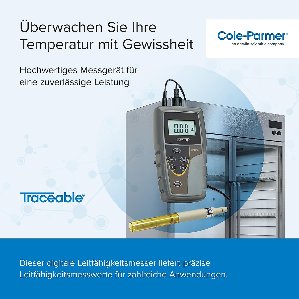 Oakton AO-35604-00 CON 6+ Handheld Conductivity Meter with Probe