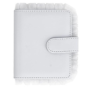 Camera Picture Album, High Transparency 64 Pockets Light Buckle Design Mini Film Photo Album for Display (White)