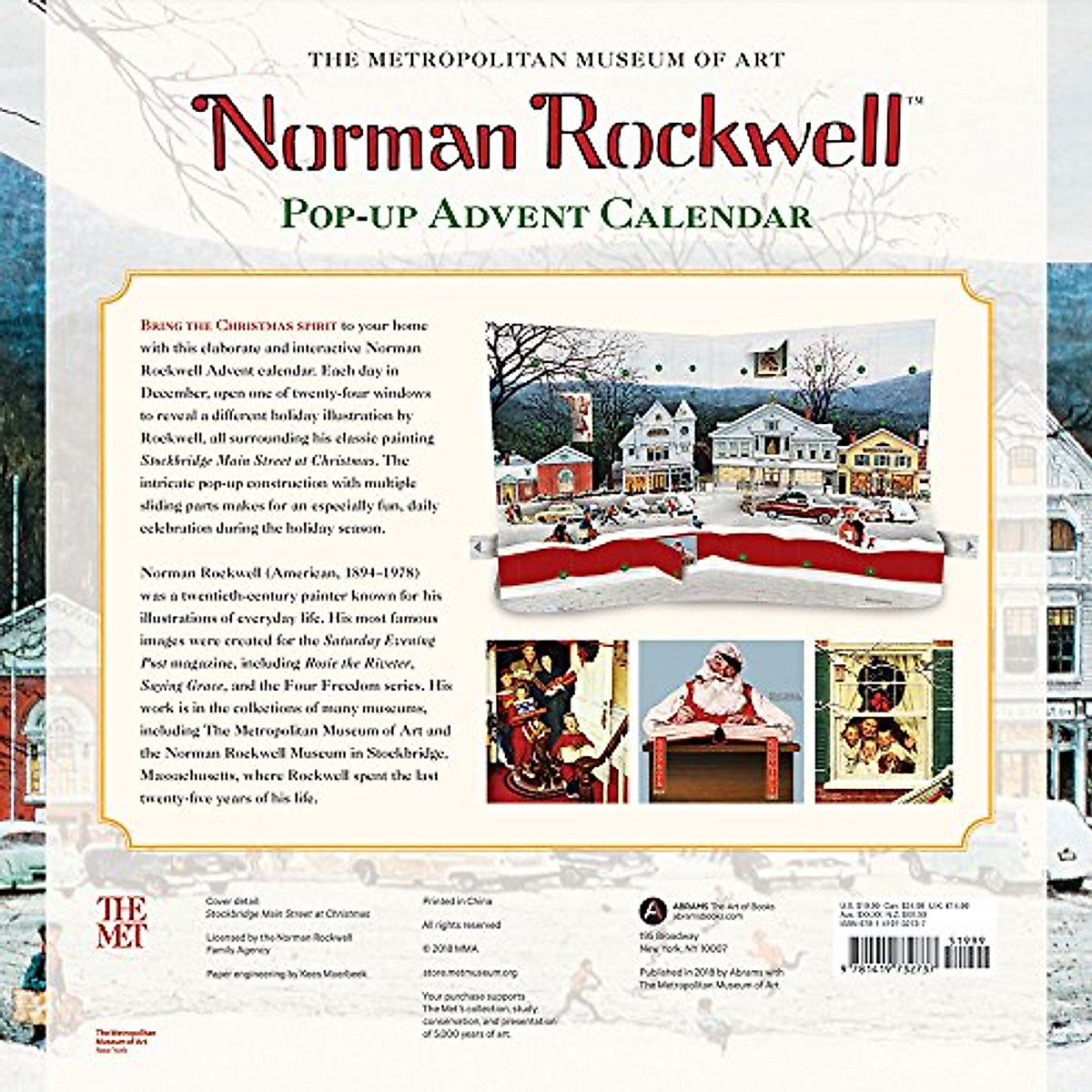 Norman Rockwell Pop-up Advent Calendar