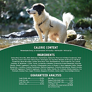 Annamaet Original Adult Formula Dry Dog Food, 23% Protein (Chicken & Brown Rice), 12-lb Bag