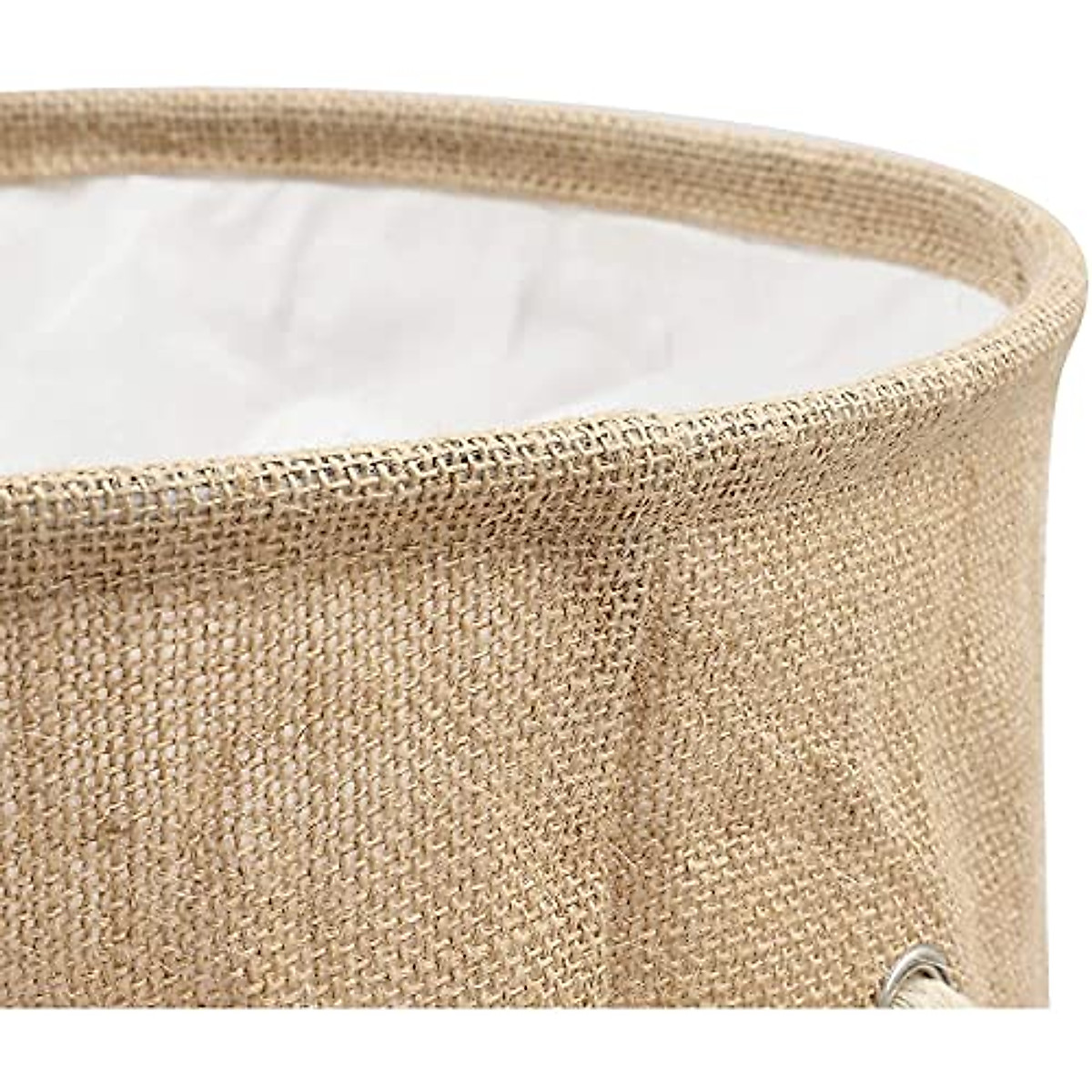 Collapsible Laundry Basket Large with Drawstring Top Closure (13.4 x 22 in)