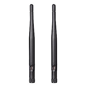 Bingfu Dual Band WiFi Antenna 2.4GHz 5GHz 5.8GHz 3dBi RP-SMA Male Antenna Replacement (2-Pack) for WiFi Router Wireless Network Card USB Adapter Security IP Camera Video Surveillance Monitor