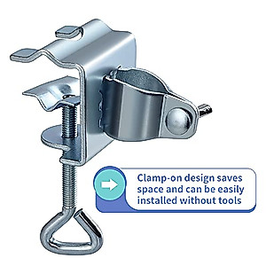 MOLIGOU Deck Umbrella Clamp, Parasol Holder Clip, Patio Balcony Umbrella Stand Clip, Mount to Railing