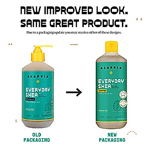 Alaffia EveryDay Shea Shampoo, Gently Cleansing Shampoo for Normal to Dry Hair. Made with Fair Trade Shea Butter, Cruelty Free, Vegan, No Parabens, Vanilla Mint 16 Fl Oz