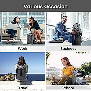 LOVEVOOK Laptop Backpack for Women Teacher Nurse Backpack Purse Computer Bag Work Travel Backpack Men Large Capacity Business Backpack with USB Charging Port