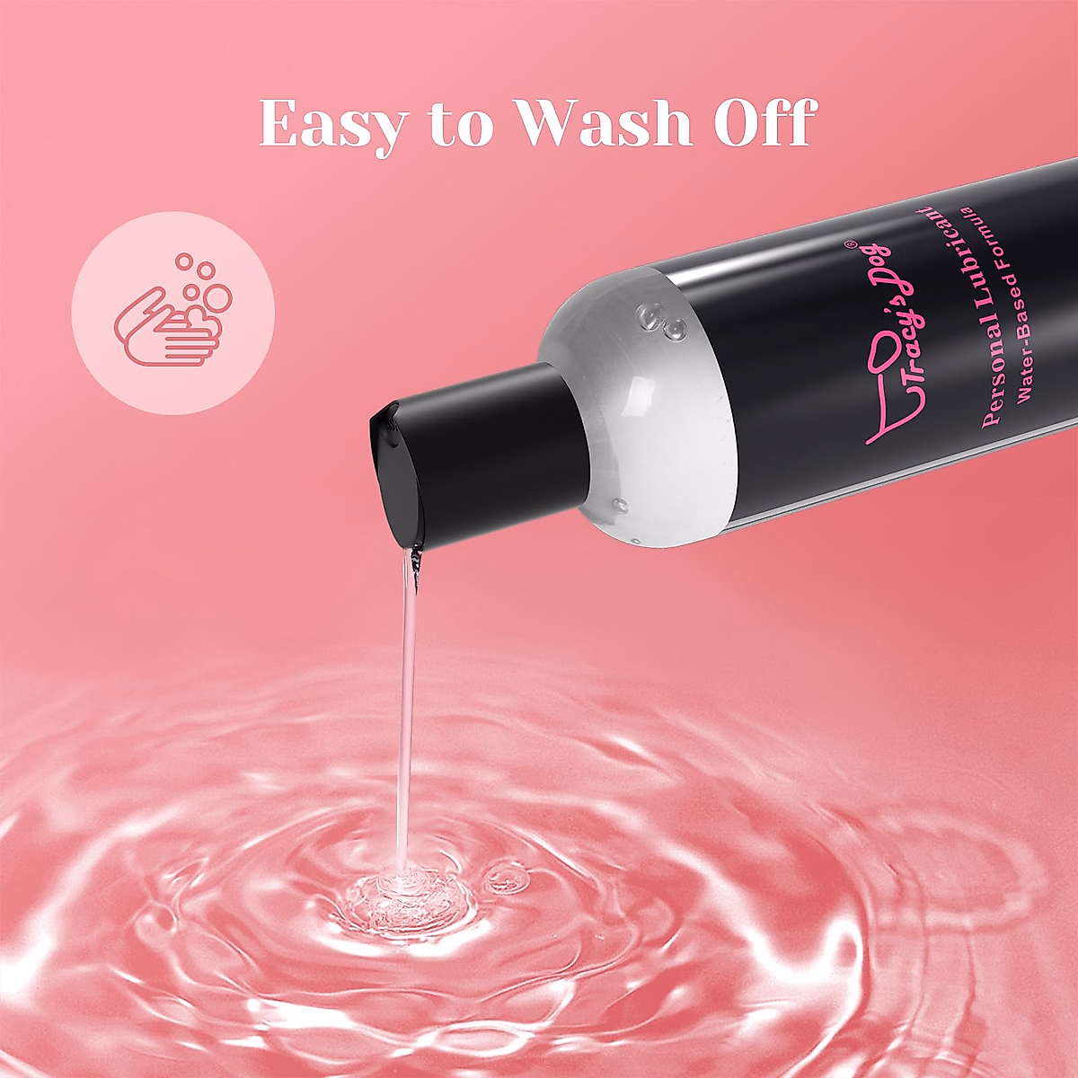 Tracy's Dog Water Based Lube,Lubricant for Women, Men and Couples 8 oz