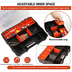 Hanging Tote Kit for Van Shelving Storage,3 Plastic Storage Box with accompanied bya Convenient Set of Hanging Organizer Holders Specialized Storage for Small Parts, Screws, and Hardware