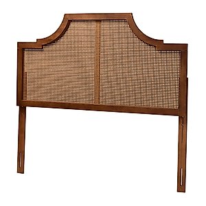 Baxton Studio Mid-Century Headboard, King, Walnut Brown