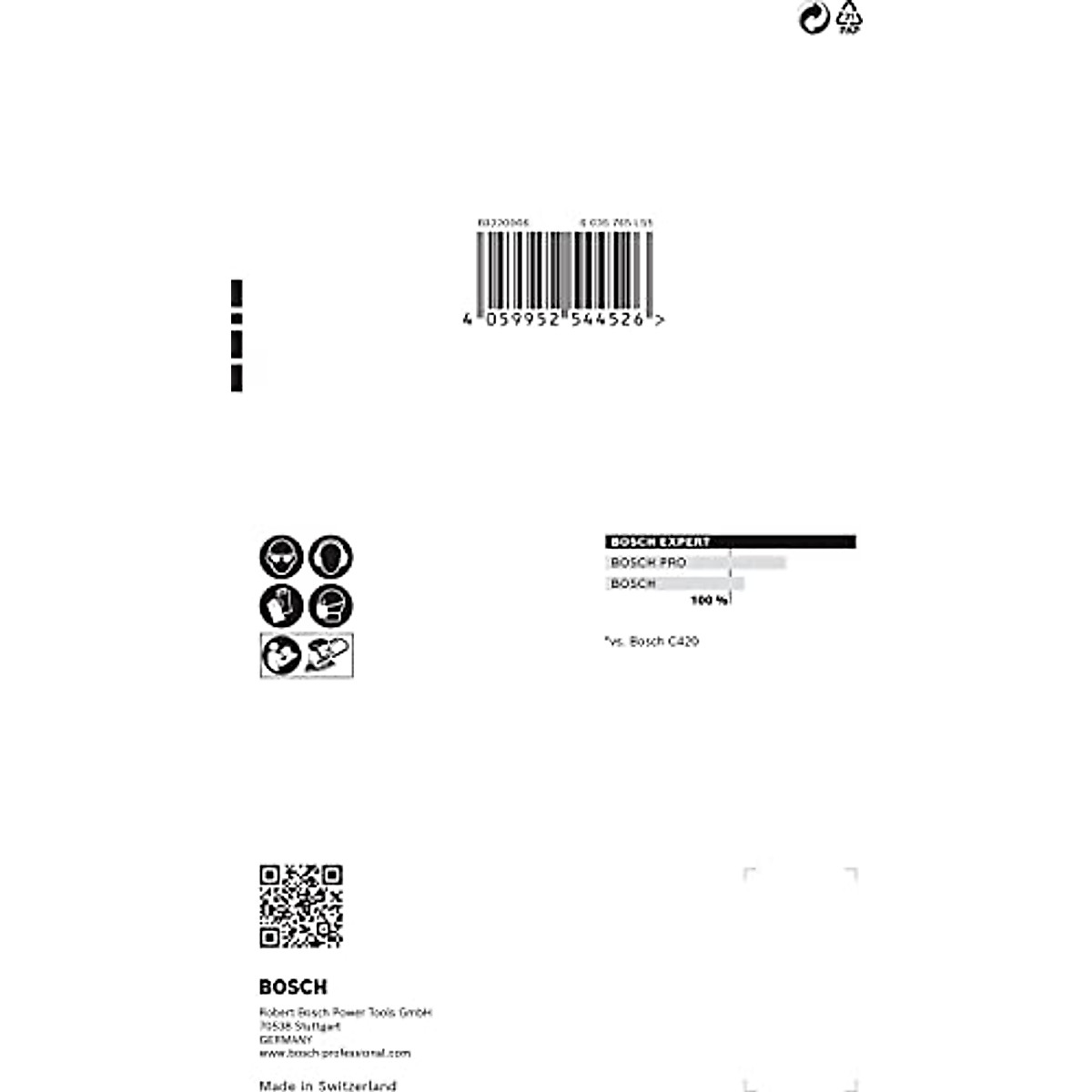 Bosch Professional 10x Expert C470 Sandpaper (for Hardwood, Paint on Wood, 100x150 mm, Grit 40, Accessories Multi Sander)