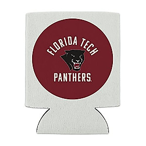 Florida Institute of Technology Panthers Logo Can Cooler - Drink Sleeve Hugger Collapsible Insulator - Beverage Insulated Holder