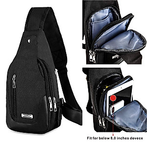 DOUN Casual Unisex Adults Sling Shoulder Backpack