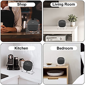 TXEsign Desktop Stand for Bose SoundLink Micro Portable Speaker, Acrylic Speaker Stand Holder Shop Display Stand Table Stand Holder Anti-Slip Base Stand (Transparent)