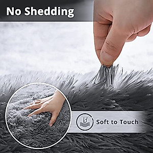 OPLEBEPE Ultra Soft Fluffy Rug for Bedroom, 8x10 Area Rugs for Living Room