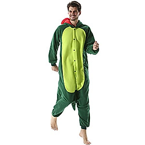 SAMGU Dinosaur Onesie Costume Adult Halloween Christmas Animal One Piece Pajamas for Men Women X-Large