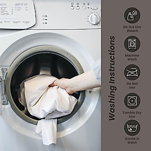 Banke Bihari Mattress Box Spring Cover Full XL Size Fits Upto 18" Inch Deep All Around Elastic for Snug Fit Your Mattress Polyester Fabric Thick Box Spring, White