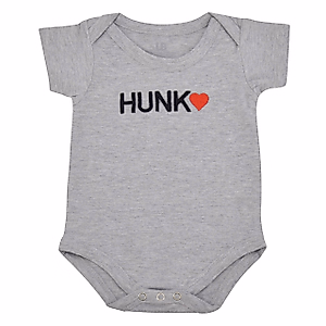 Unique Baby Boys Valentine's Day Hunk Romper Layette (12 Months)