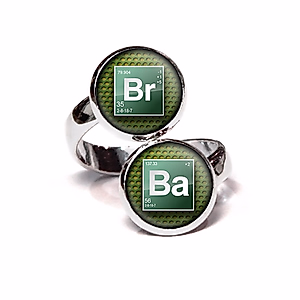 Breaking Bad Ring, Heisenberg Jewelry, Walter White Earrings, Geek Geeky Necklace Wedding Party Gift, Groomsmen Gifts