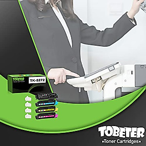 ToBeter Compatible TK5272 Toner Replacement for Kyocera TK-5272 TK-5272K TK-5272C TK-5272M TK-5272Y Toner Cartridge for ECOSYS M6230cidn M6235cidn M6630cidn P6230cdn Printers (BK/C/M/Y, 4 Pack)