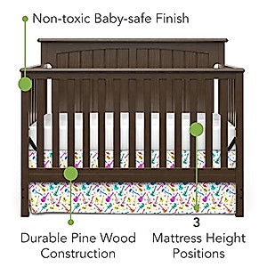 Child Craft Sheldon 4-in-1 Convertible Crib, Slate