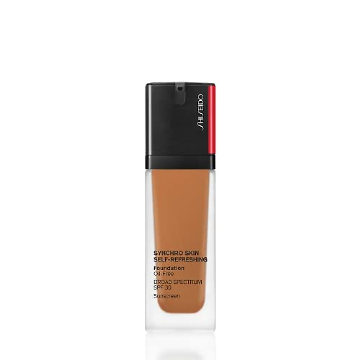 Shiseido Synchro Skin Self-Refreshing Foundation SPF 30, 510 Suede - Medium, Buildable Coverage + 24-Hour Wear - Waterproof & Transfer Resistant - Non-Comedogenic