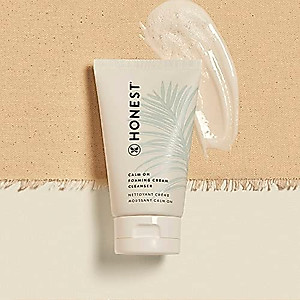 Honest Beauty Calm On Foaming Cream Cleanser | with Hyaluronic Acid + Phytosterols & Phospholipids + Amino Acids | 4 Fl Oz