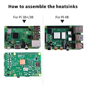 GeeekPi Acrylic Case for Raspberry Pi 4 Model B & Raspberry Pi 3 Model B+, Pi Case with Cooling Fan and 7PCS Heatsinks for Raspberry Pi 4 Model B/Pi 3B+/ Pi 3B/ 2B (Brown)