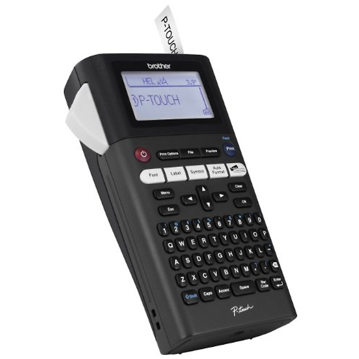 Brother P-touch, PTH300, Portable Label Maker, One-Touch Formatting, Vivid Bright Display, Fast Printing Speeds, Black
