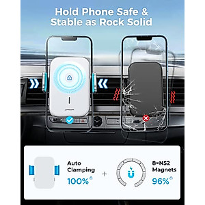 Compatible with MagSafe Car Charger, JOYROOM Fast Charging Magnetic Car Charger with MagSafe Charger Car Mount for iPhone 14 Plus/14 Pro/14 Pro Max/13 Pro Max/12 Pro Max/12/13Mini