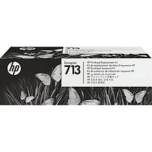HP 713 DesignJet Printhead Replacement Kit (3ED58A) for DesignJet T650, T630, T230, T210 & Studio Plotter Printers Black