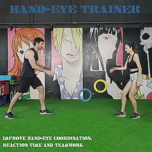 Litupic Bouncy Hoops Hand-Eye Coordination Training Tool Reaction Speed Training Sports Equipment for Improving Agility & Reflex Skills Light-up Easy to Throw Healthy Activities for Your Family