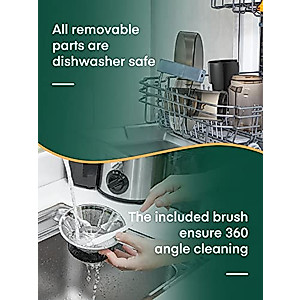 Juicer Machines, HOUSNAT Juicer Whole Fruit and Vegetables with 3-Speed Setting, Upgraded Version 400 W Motor Quick Juicing, Cleaning Brush and Juicing Recipe Included