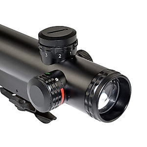 4X20 Compact Red/Green Illuminated Reticle Scope, Duplex fits Carry Handle & Picatinny Mounts