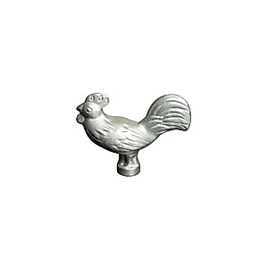 STAUB 40509-346-0 Rooster Lid Knob, Cast Iron, Silver
