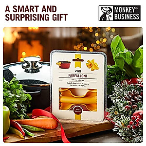 Farfalloni-Shaped Pot Holders | Pot Holders for Kitchen Cookware | Silicone Oven Grips| Fun Kitchen Gadgets | from a Collection of Different Pasta-Shaped Unique Kitchen Gadgets | by Monkey Business