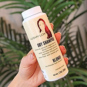 Lushy Lox Dry Shampoo Powder - All Natural Dry Shampoo for Women - Non-Aerosol Powder Dry Shampoo - Non Toxic, No Benzene or Talc - Blonde Dry Shampoo Light or Dark Hair - Incredible Scent 1.7 oz
