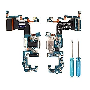 OCOLOR Charging Port Replacement for Samsung Galaxy S9 G960U 5.8" USB Charger Port Dock Connector Board Flex Cable Galaxy S9 Type C Headphone Microphone Port with Tools(Not for Galaxy S9 Plus 6.2")